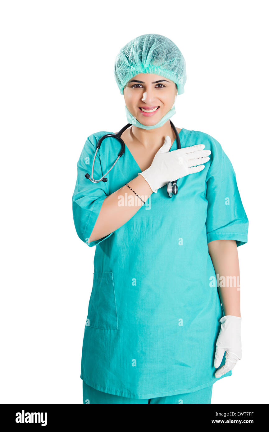1 indian woman Surgeon doctor Promise Stock Photo - Alamy