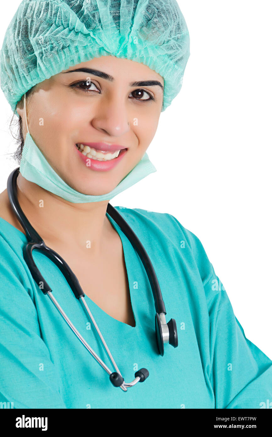1 indian woman Surgeon doctor Stock Photo - Alamy