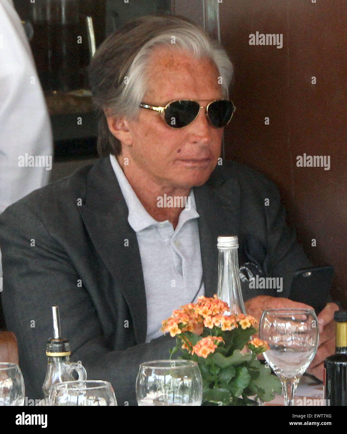 George Hamilton has lunch in Beverly Hills wearing gold rimmed aviator ...