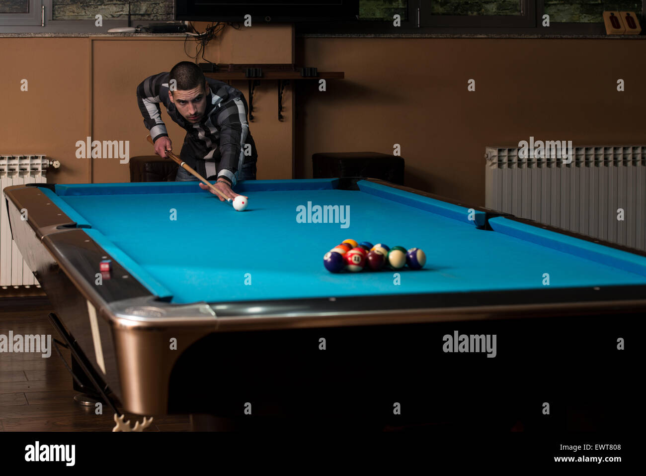 Pool ball man hi-res stock photography and images - Alamy