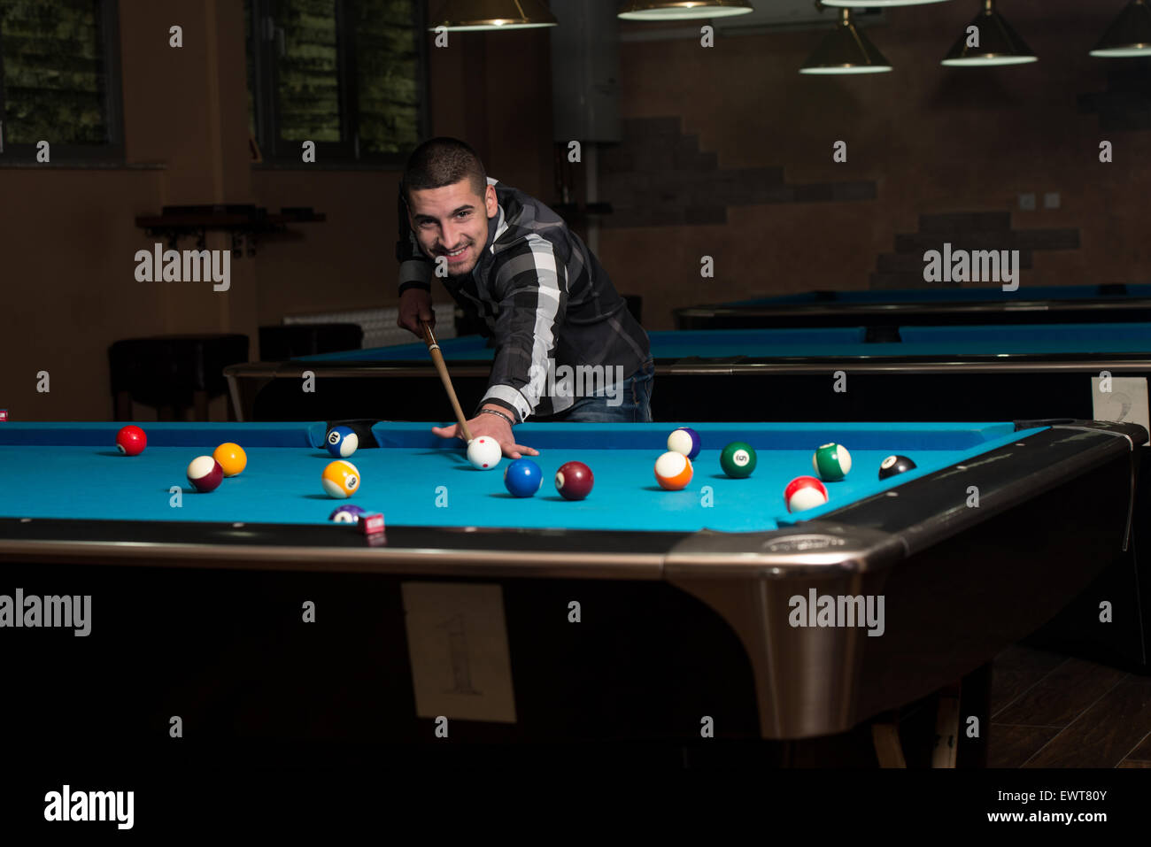 Pool ball man hi-res stock photography and images - Alamy