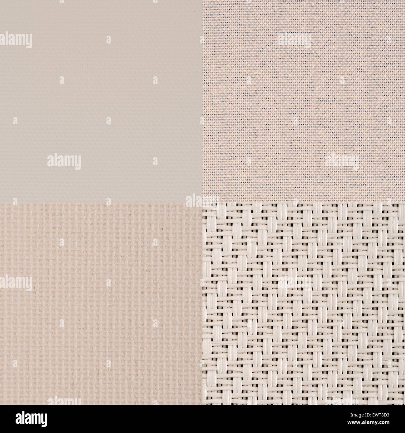 Set of beige vinyl samples, texture background Stock Photo - Alamy