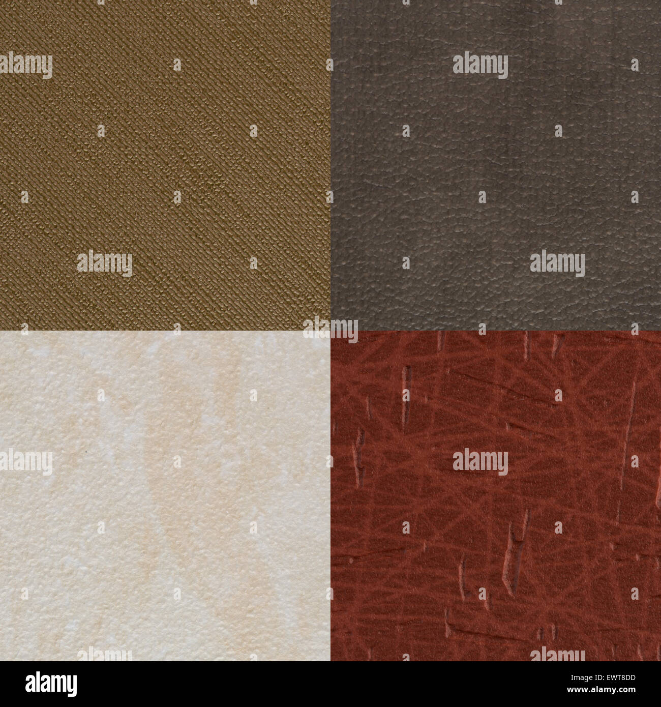 Set of brown vinyl samples, texture background Stock Photo - Alamy