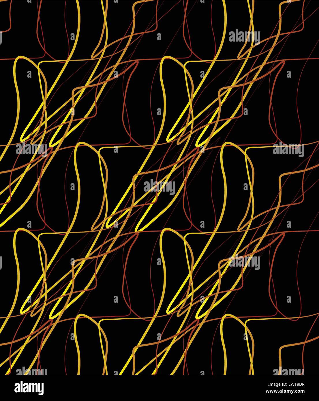 Abstract wavy, tangled lines. Editable vector graphics Stock Vector ...
