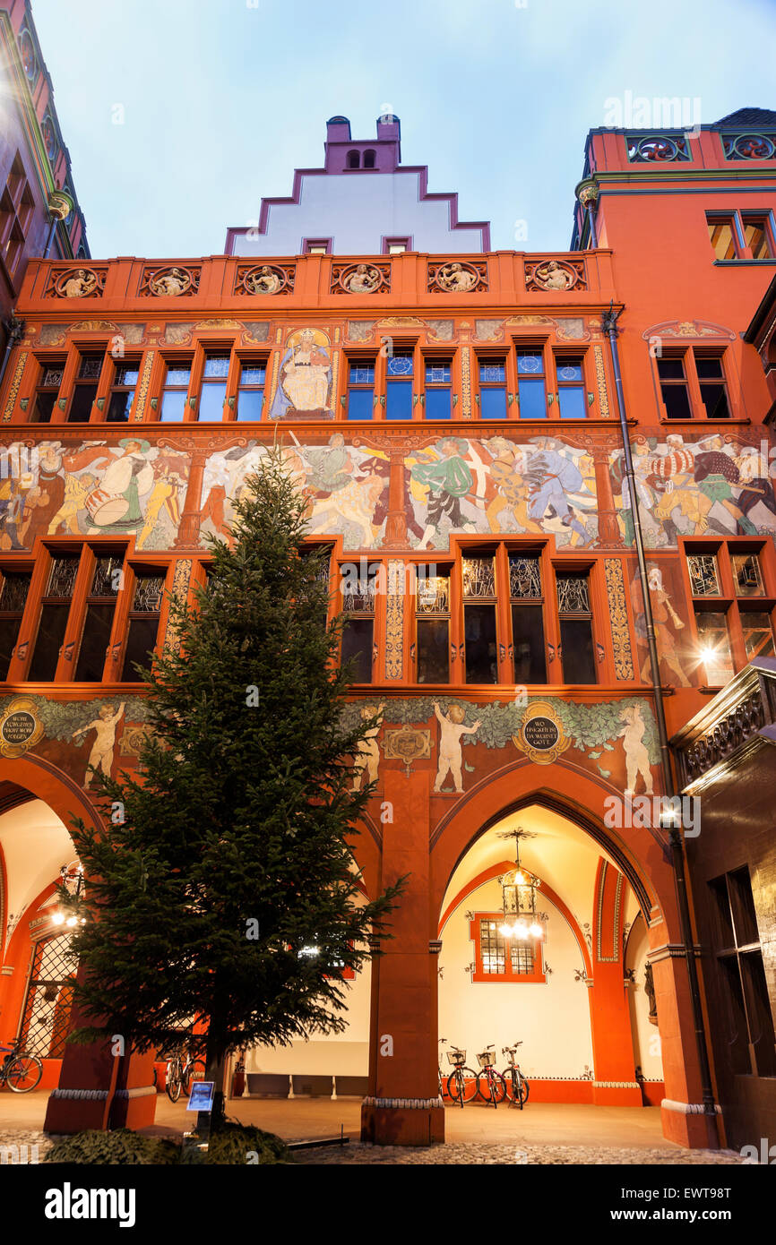 Basel Town Hall. Basel, Basel-Stadt, Switzerland Stock Photo - Alamy