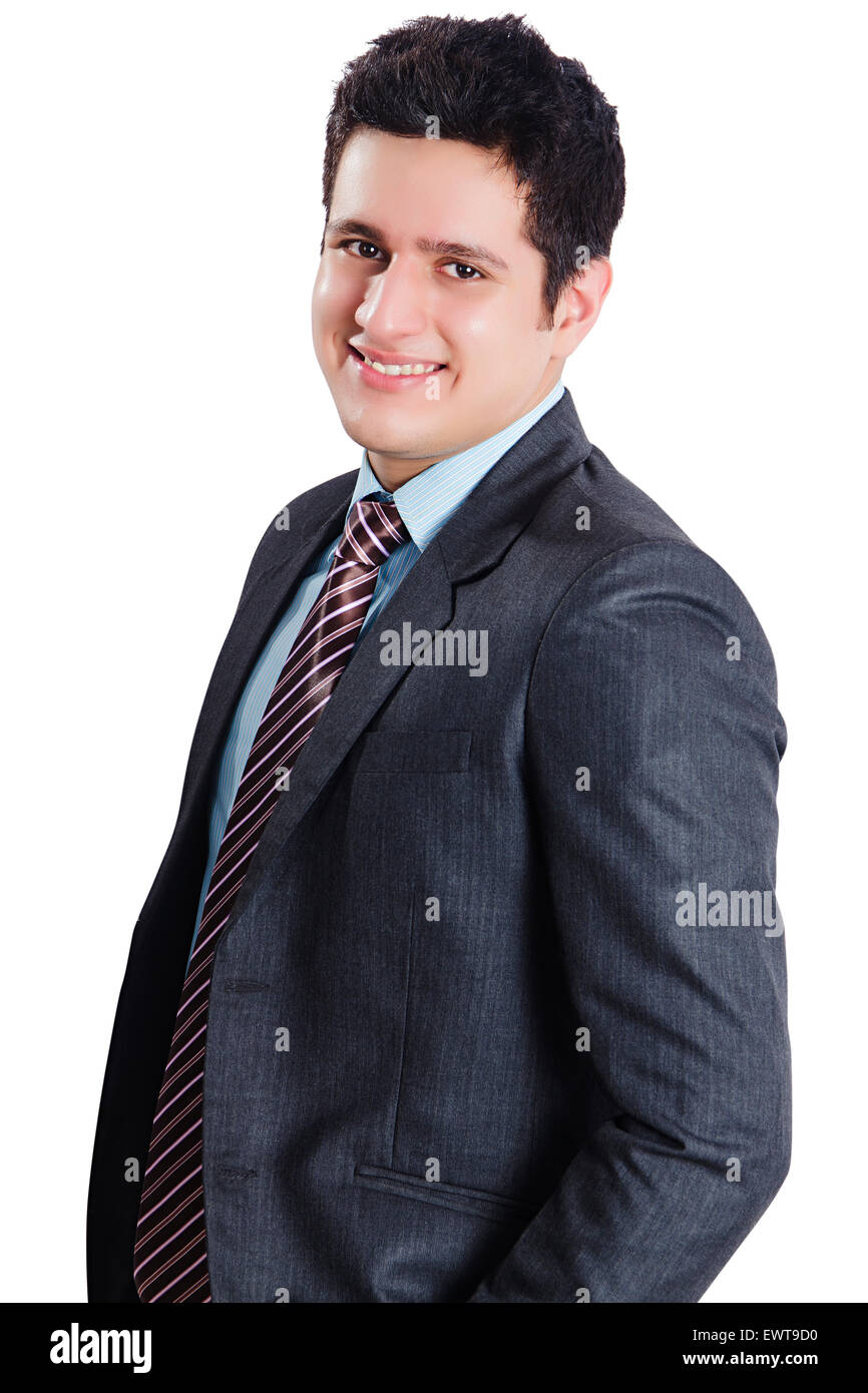 1 indian Business Man Standing pose Stock Photo - Alamy