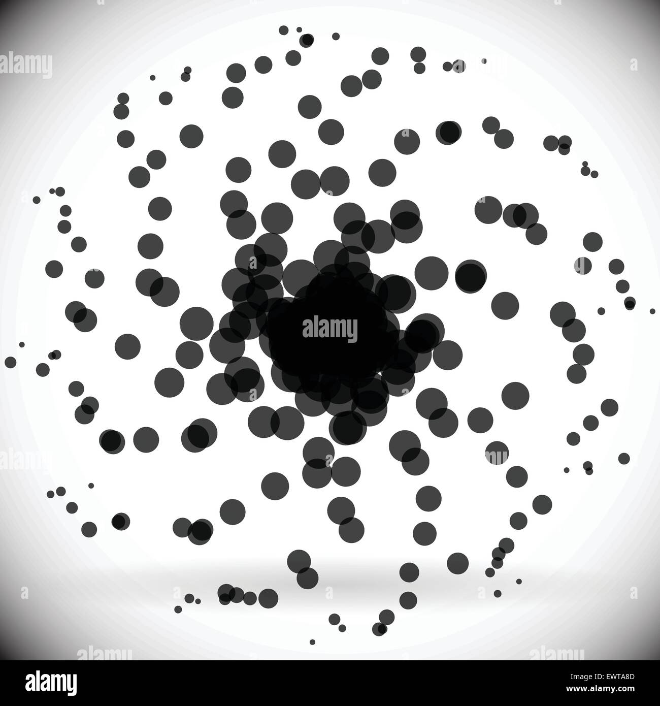 Scattered abstract dots. Vector element on white Stock Vector Image ...