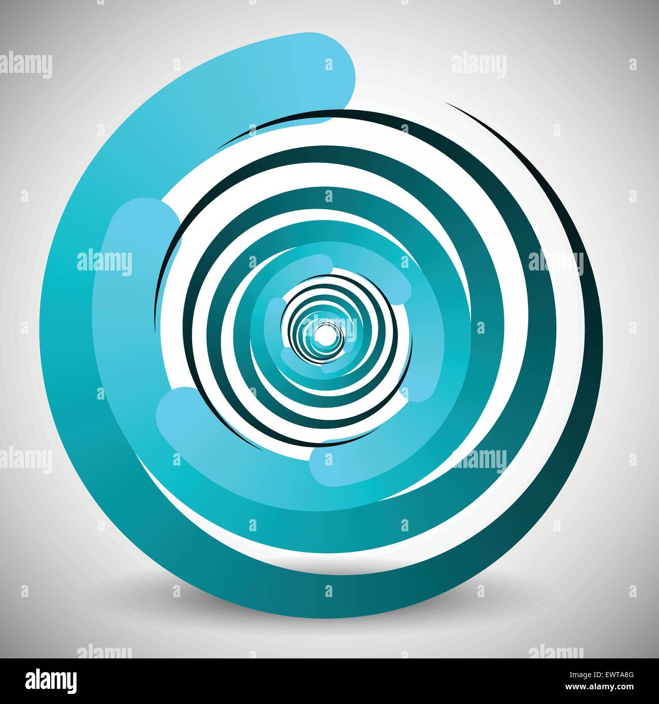 Abstract spinning, swirling element. Editable vector graphics Stock ...