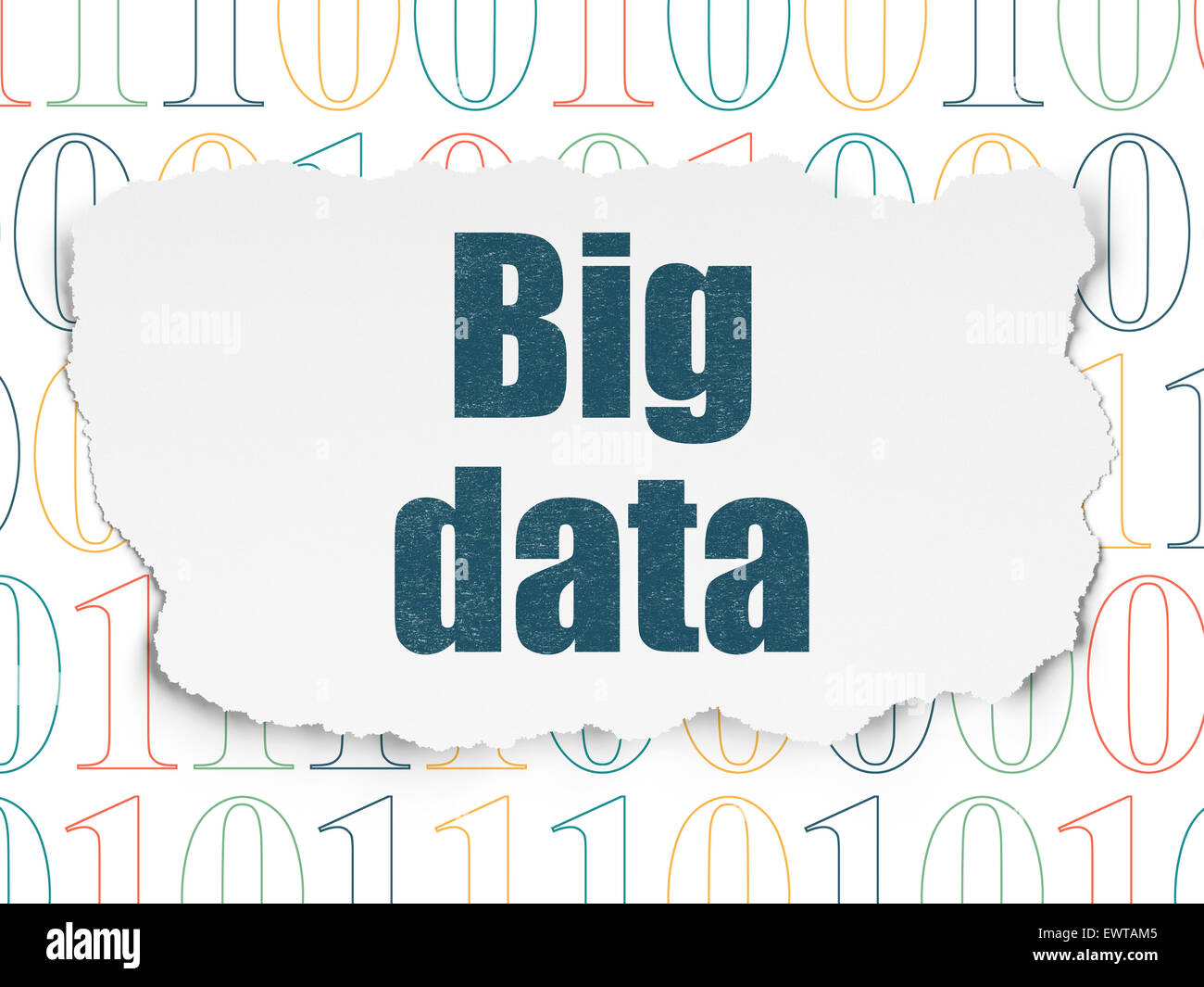 Data concept: Big Data on Torn Paper background Stock Photo - Alamy