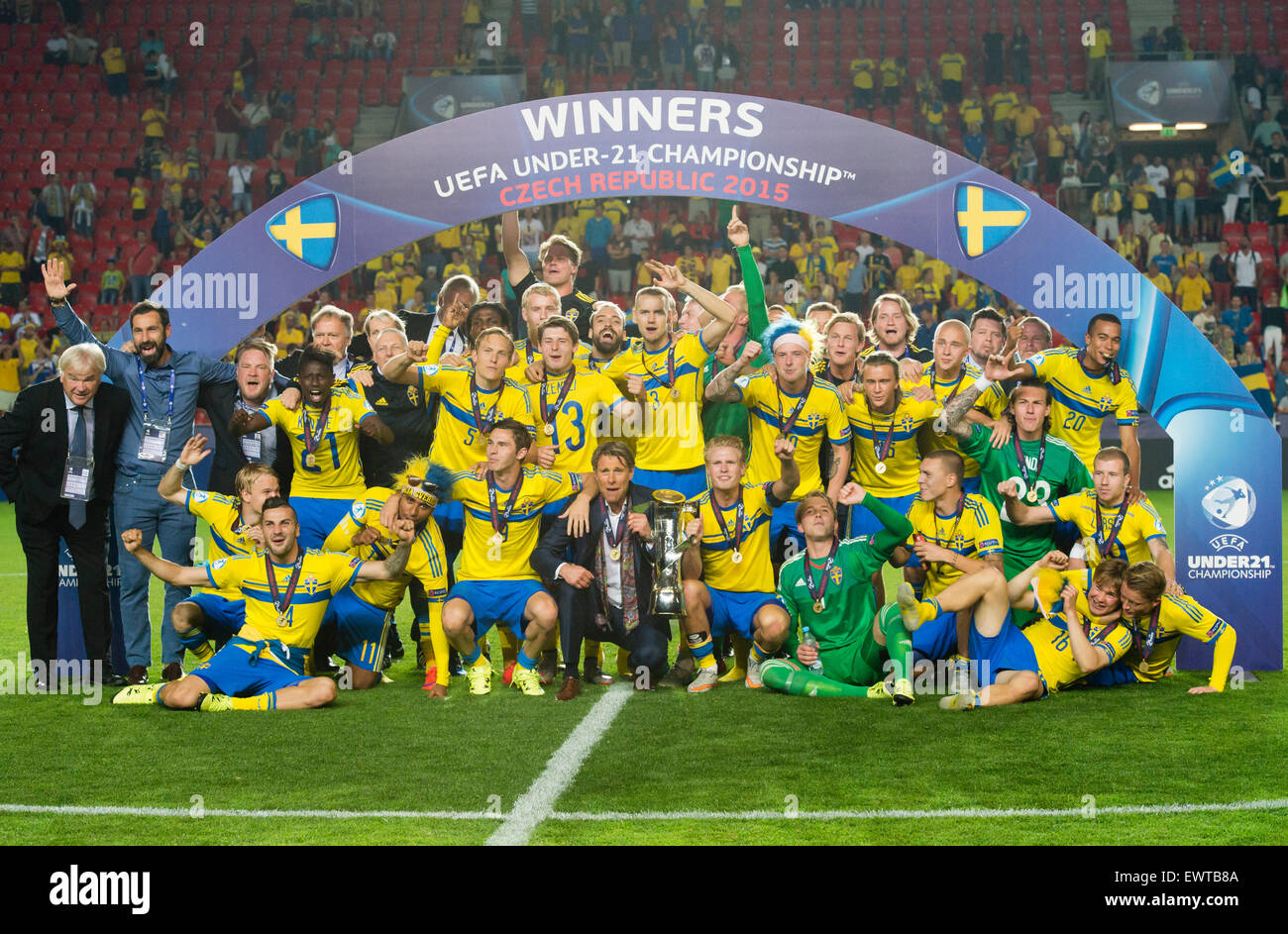 Under 21 euro final trophy hi-res stock photography and images - Alamy