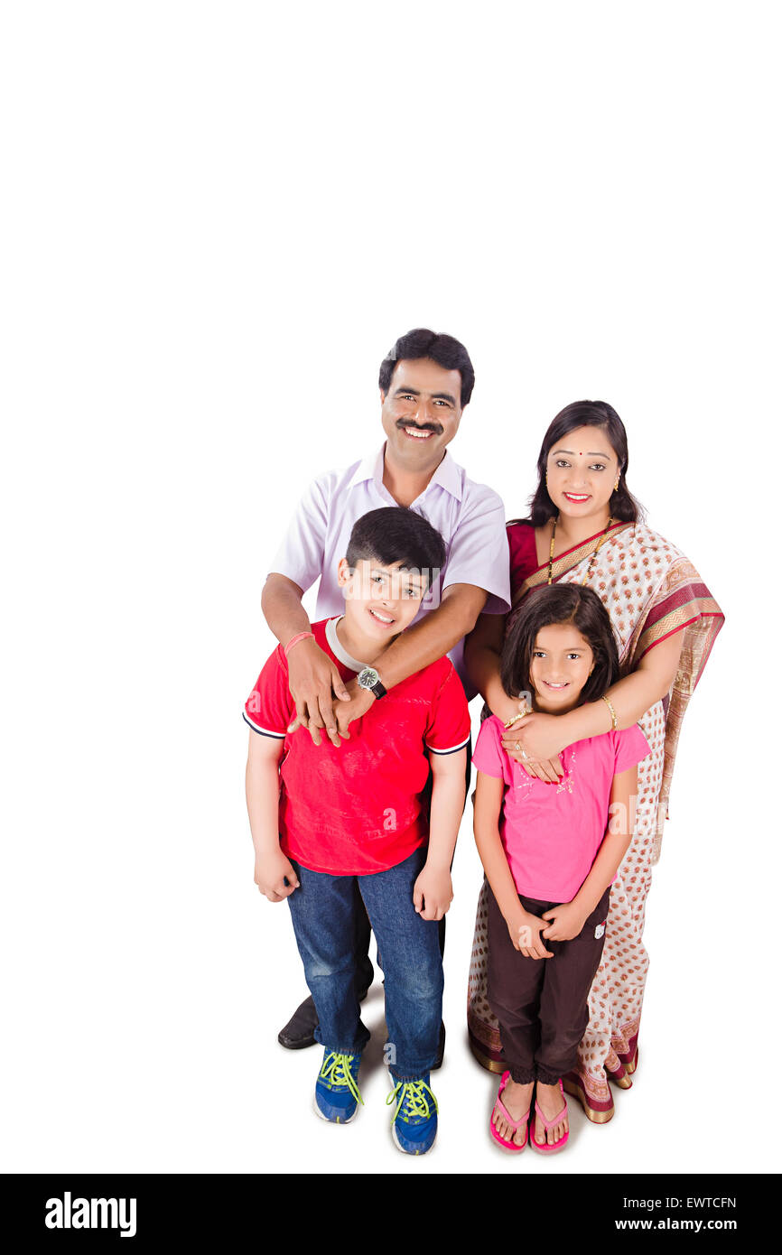 Indian family traditional dress Cut Out Stock Images & Pictures - Alamy