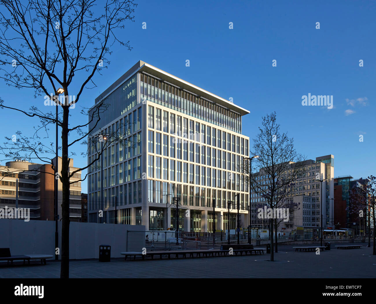 Low level view from St Peter's square. One St Peter's Square ...