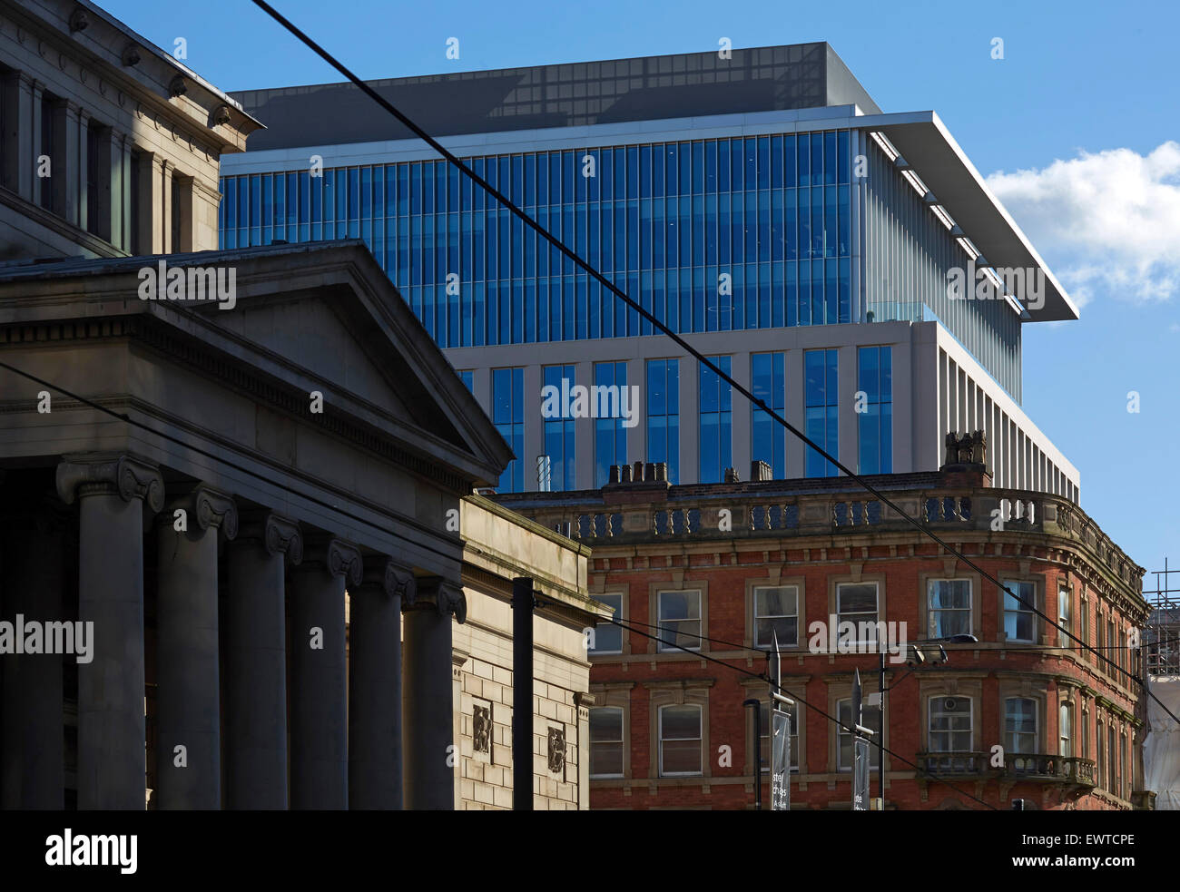 Detail from rear. One St Peter's Square, Manchester, United Kingdom ...
