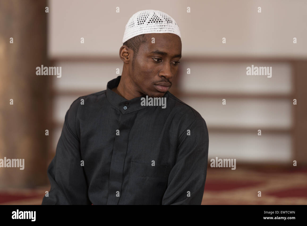 African Muslim Man Making Traditional High Resolution Stock Photography ...
