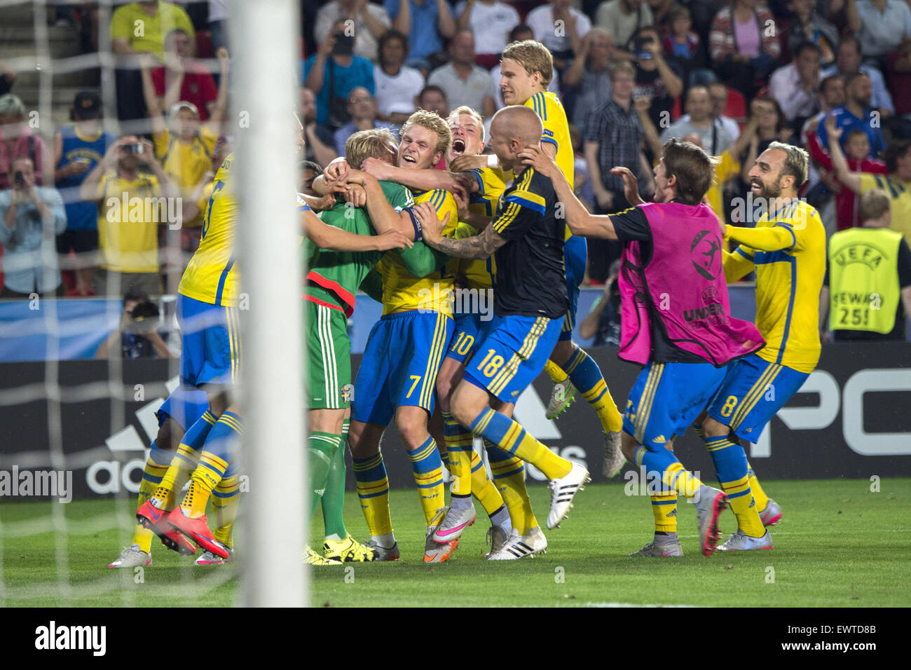 Prague, Czech Republic. 30th June, 2015. Sweden team group (SWE ...