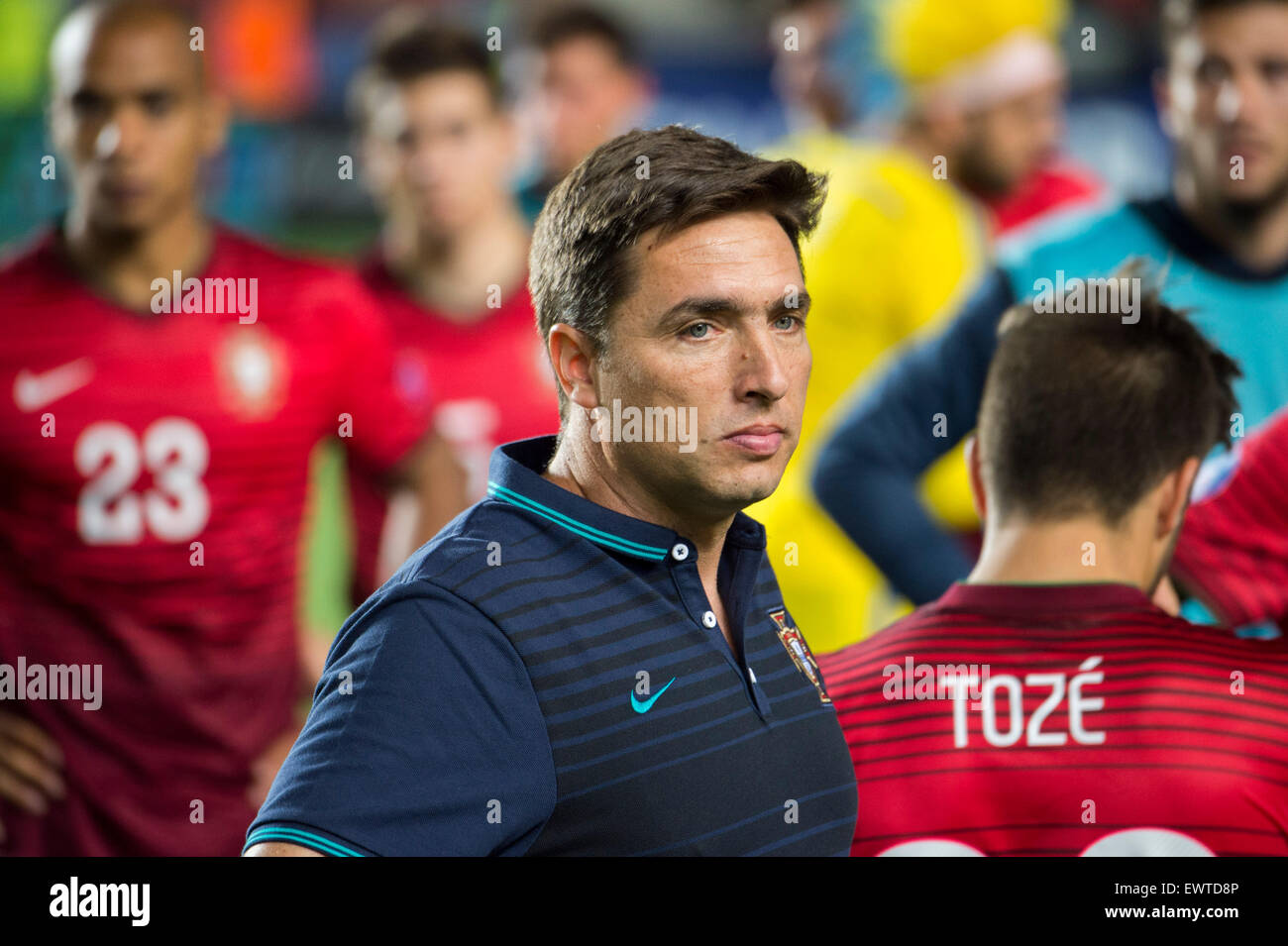 Prague, Czech Republic. 30th June, 2015. Rui Jorge (POR) Football ...