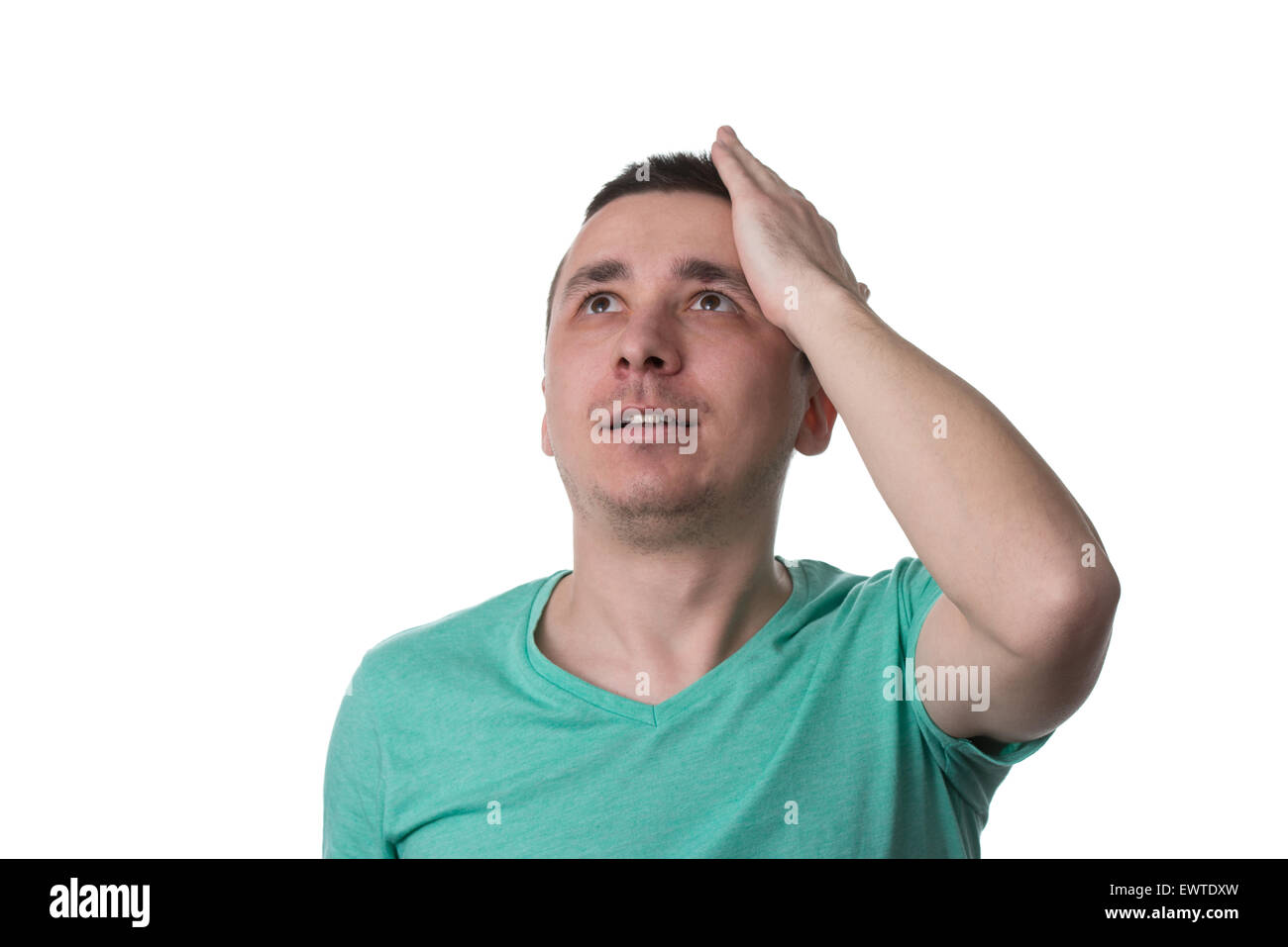 Person trying to remember hi-res stock photography and images - Alamy