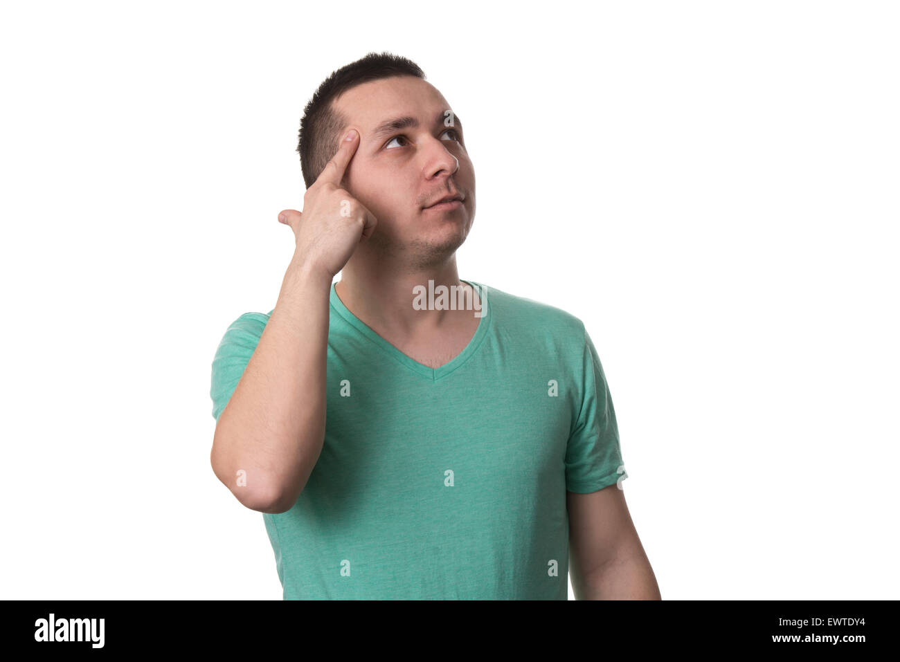 Portrait Of Man Thinking - Daydreaming Trying Hard To Remember ...