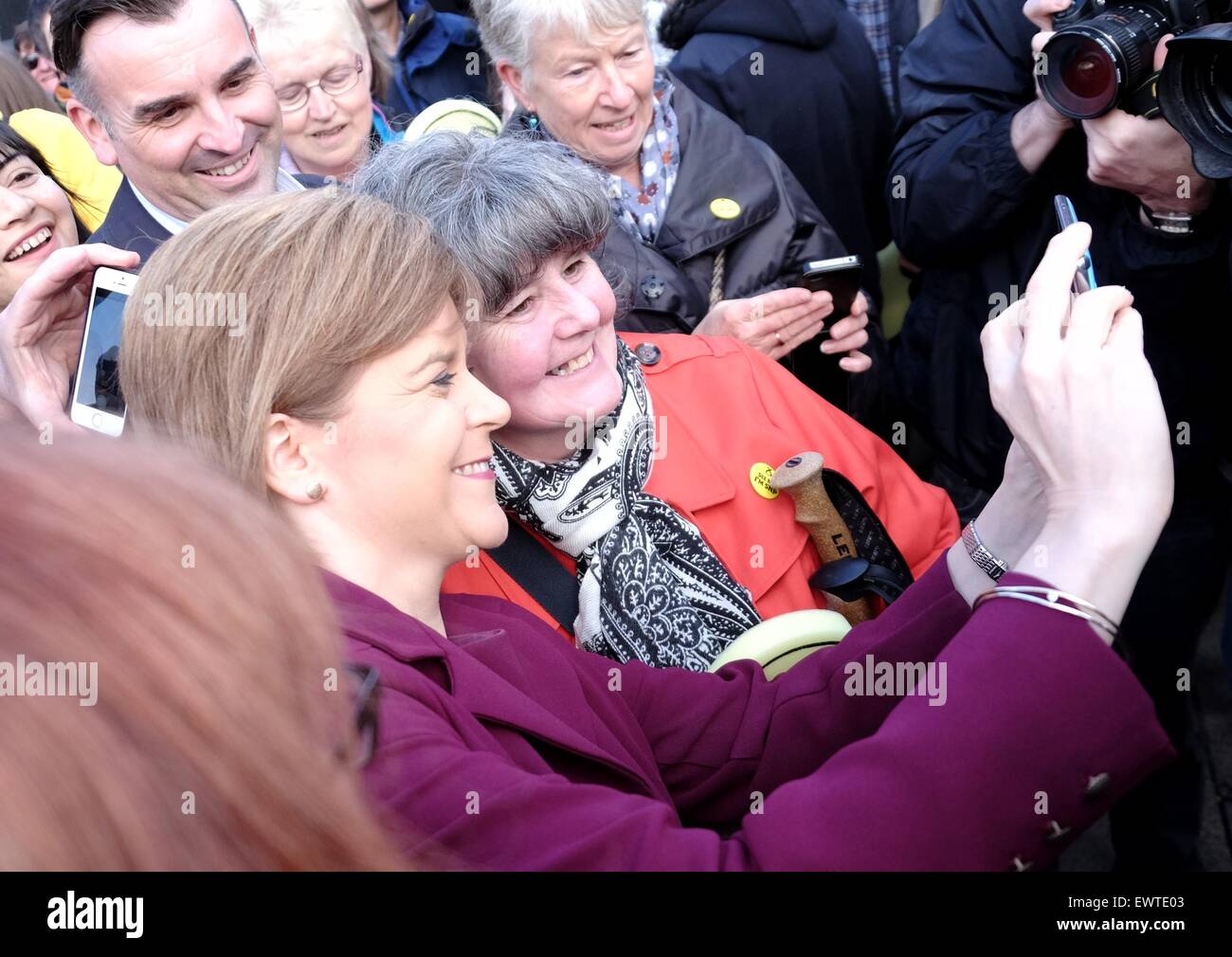 Scotland's First Minister Nicola Sturgeon launches the SNP’s final ...