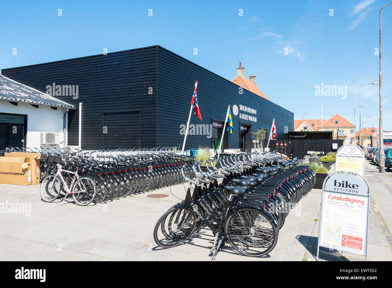 'Bike Attitude' bicycle hire shop, Skagen, North Jutland Region ...