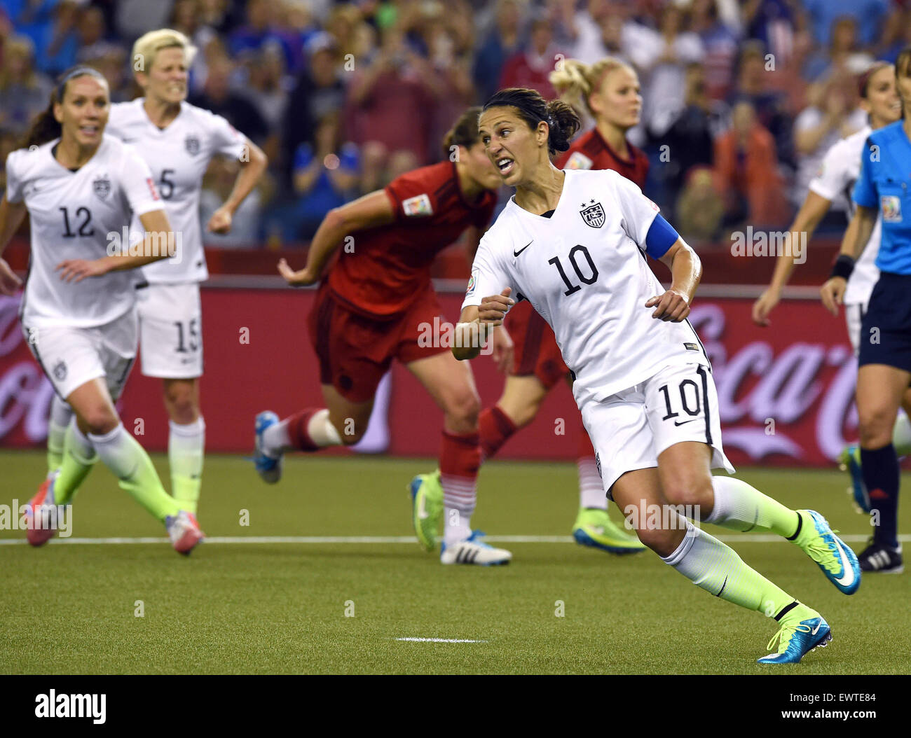 Montreal, Canada. 30th June, 2015. Carli Lloyd of USA celebrates her ...