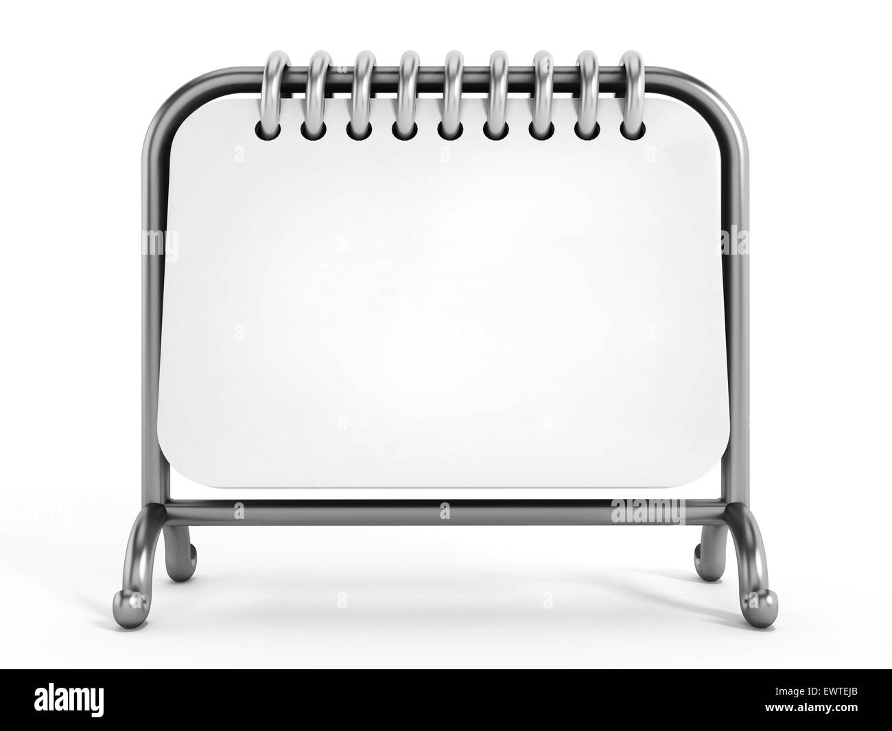 Note papers or desktop calendar with empty pages isolated on white ...