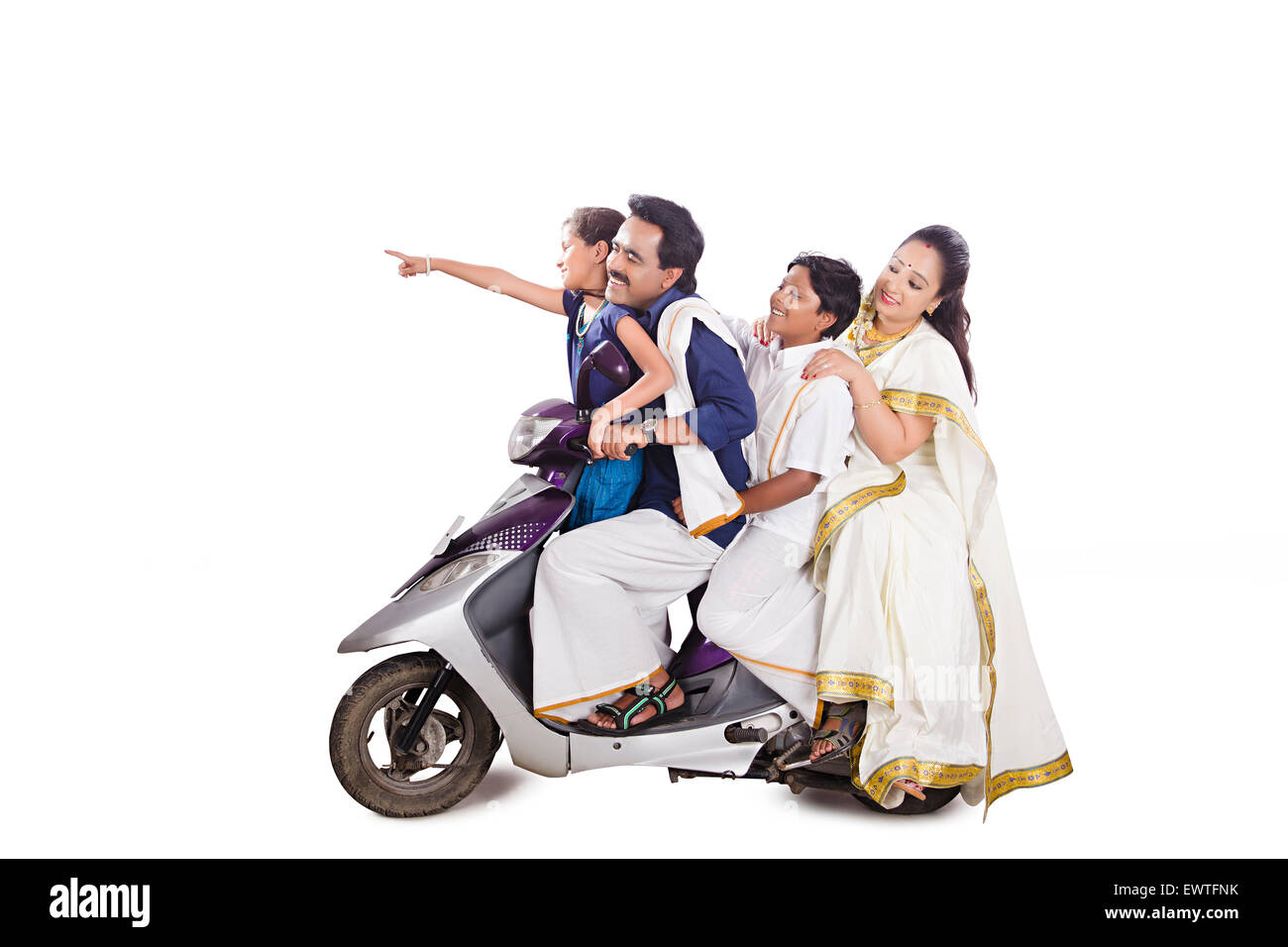 Girl riding scooty hi-res stock photography and images - Alamy