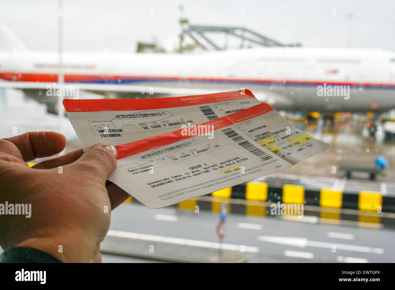 Flight boarding passes hi-res stock photography and images - Alamy