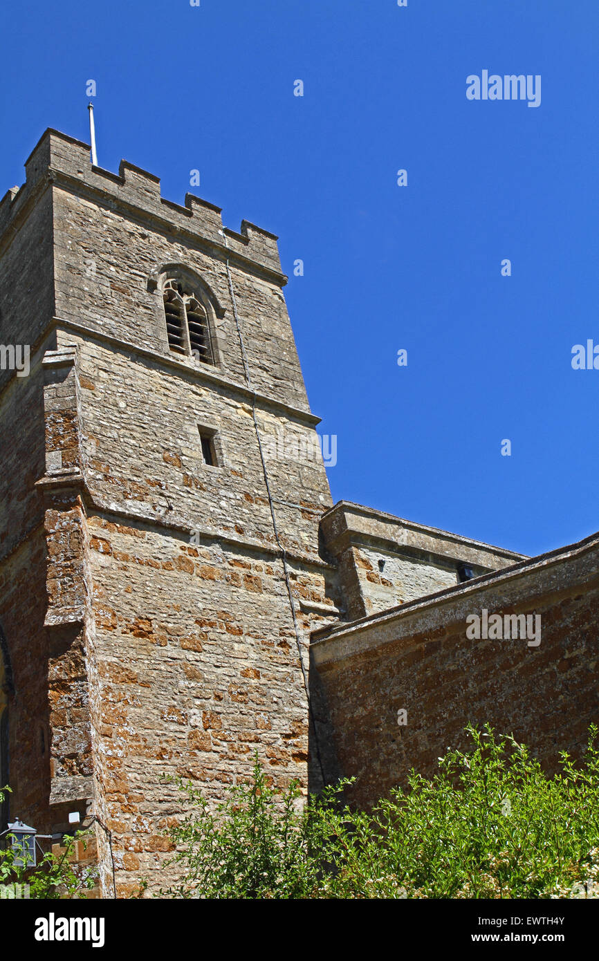 The church of St Martin at Sandford St Martins Stock Photo - Alamy