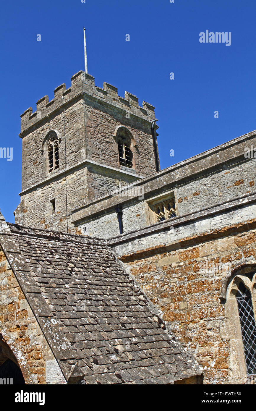 The church of St Martin at Sandford St Martins Stock Photo - Alamy