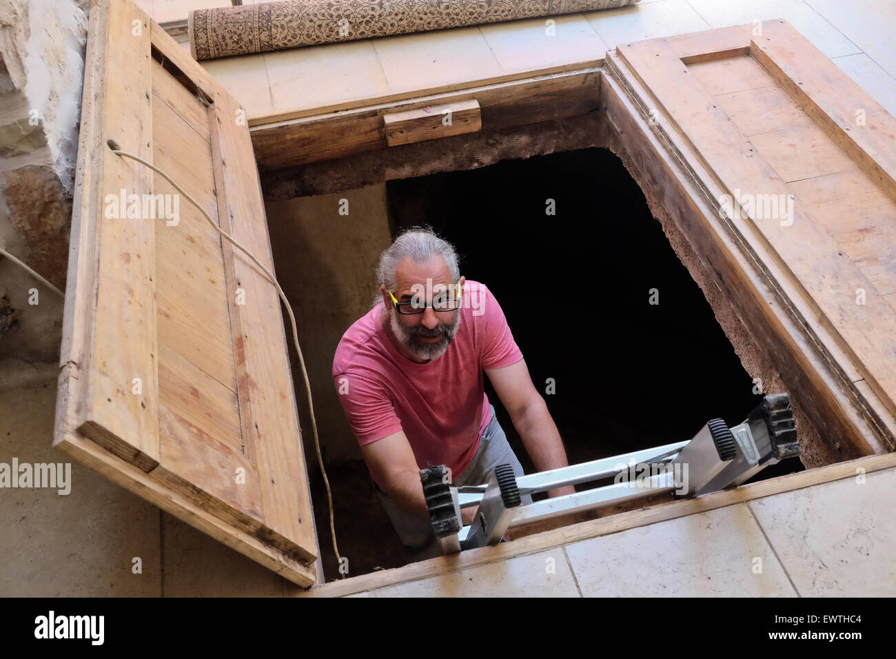 Jerusalem, Israel. 1st July, 2015. A 2,000 year old Jewish ritual bath ...