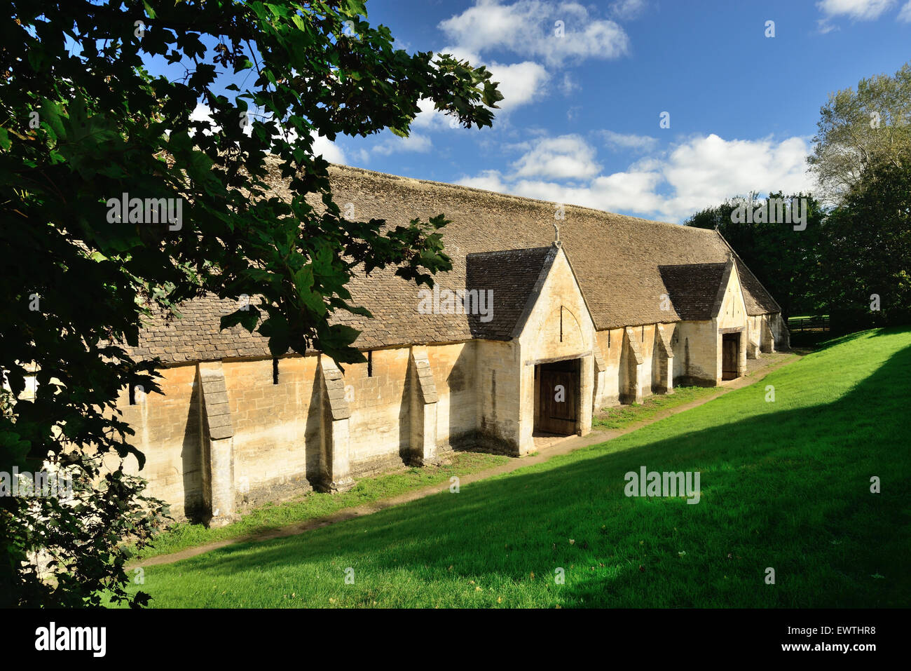 14th century tithe barn at Bradford-on-Avon, Wiltshire, England Stock ...