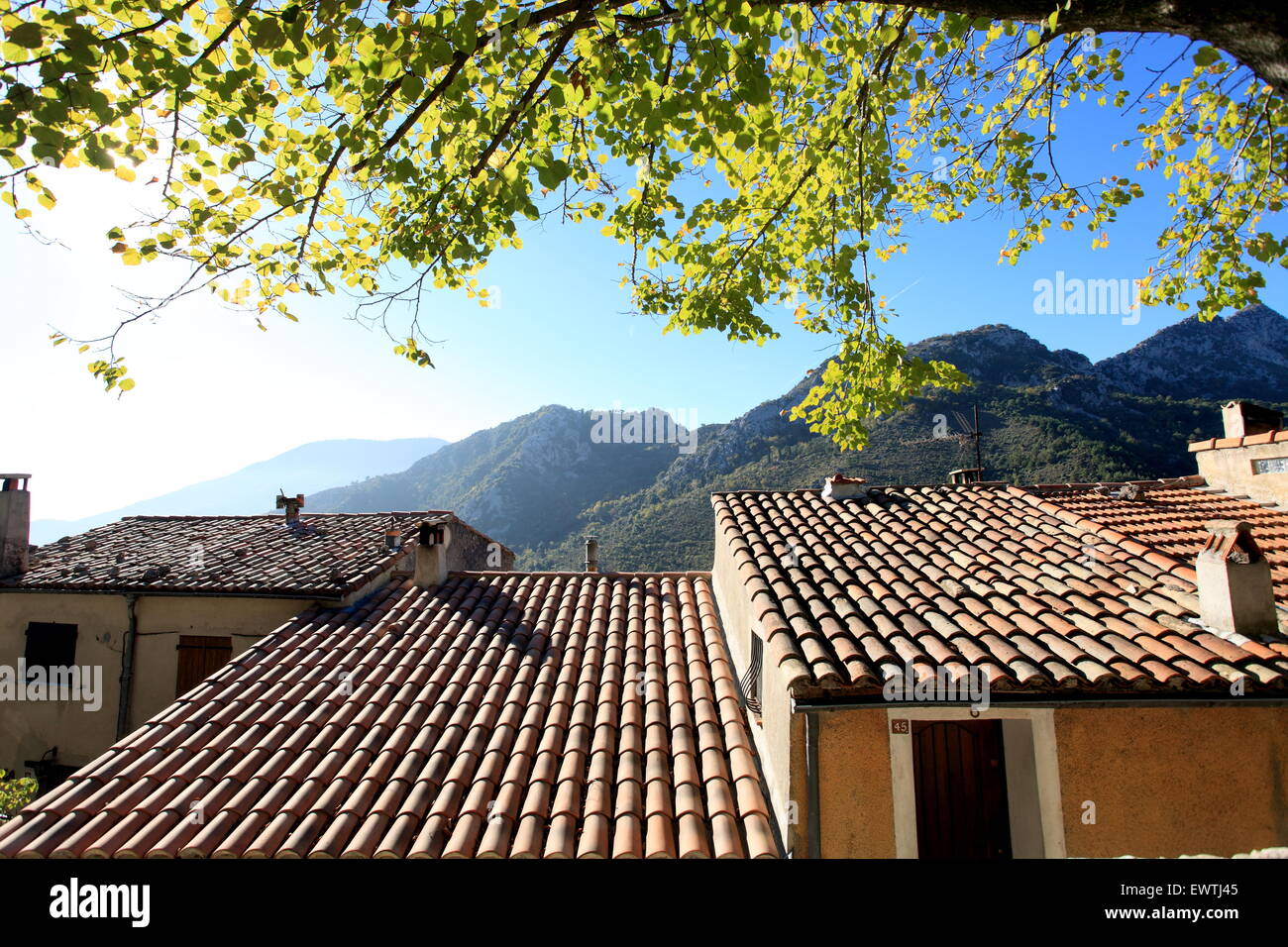 The perched village of Sainte Agnes, French Riviera Stock Photo - Alamy