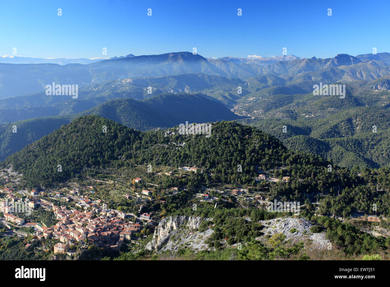 The perched village of Peille Stock Photo - Alamy