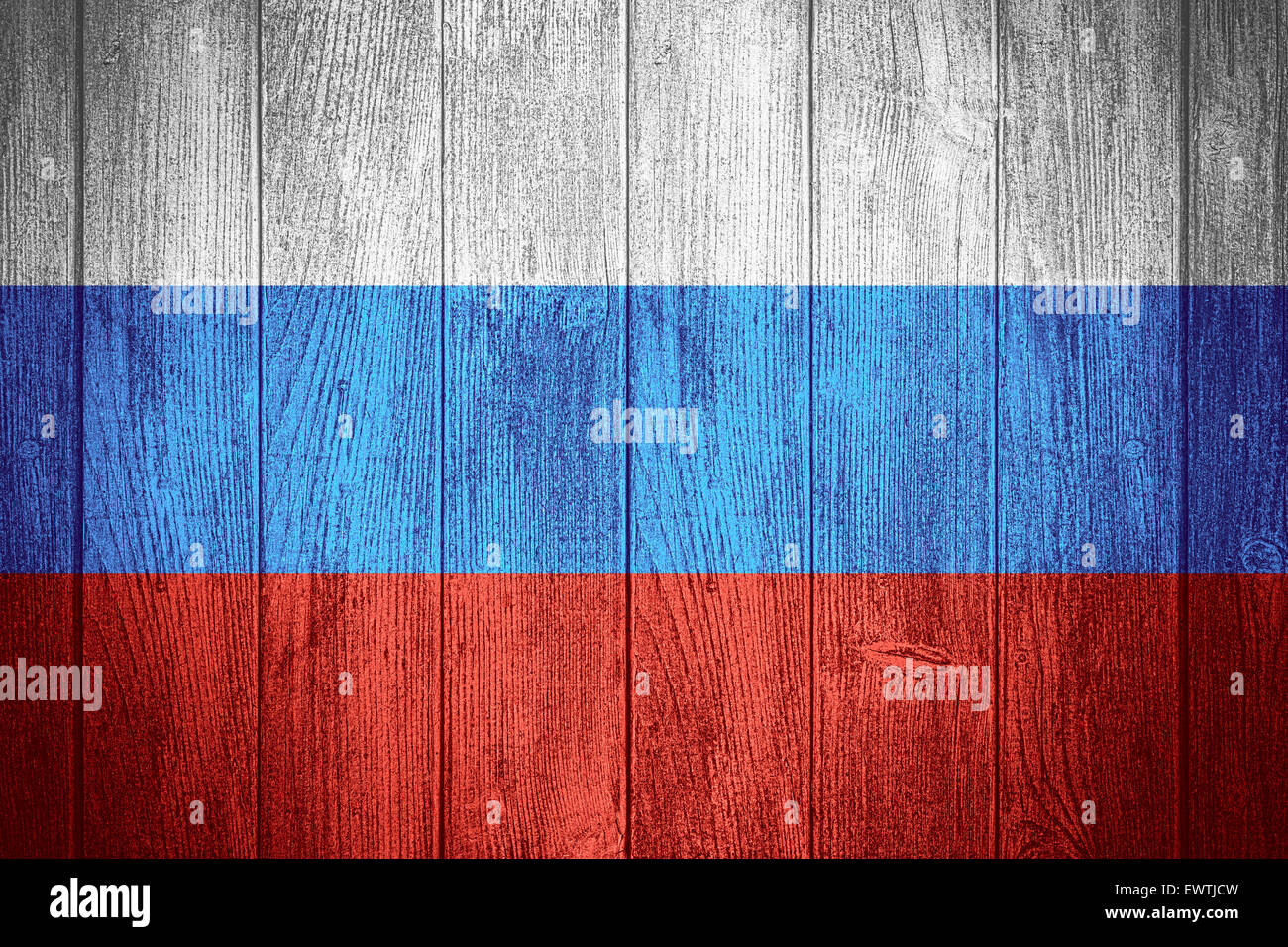 Russia flag or Russian banner on wooden boards background Stock Photo ...