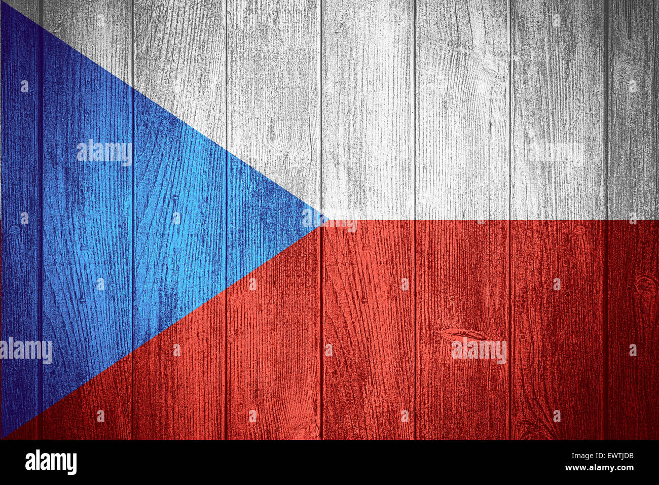 Czech flag or banner on wooden boards background Stock Photo - Alamy