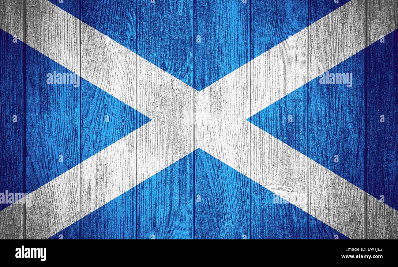 Scotland flag or Scottish banner on wooden boards background Stock ...