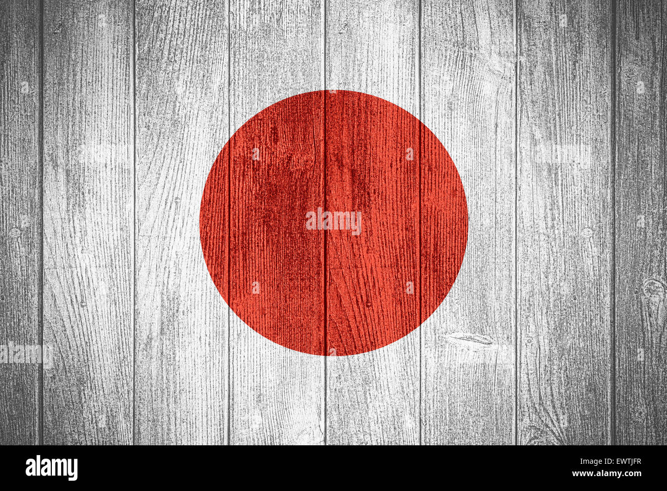 Japan flag or Japanese banner on wooden boards background Stock Photo ...