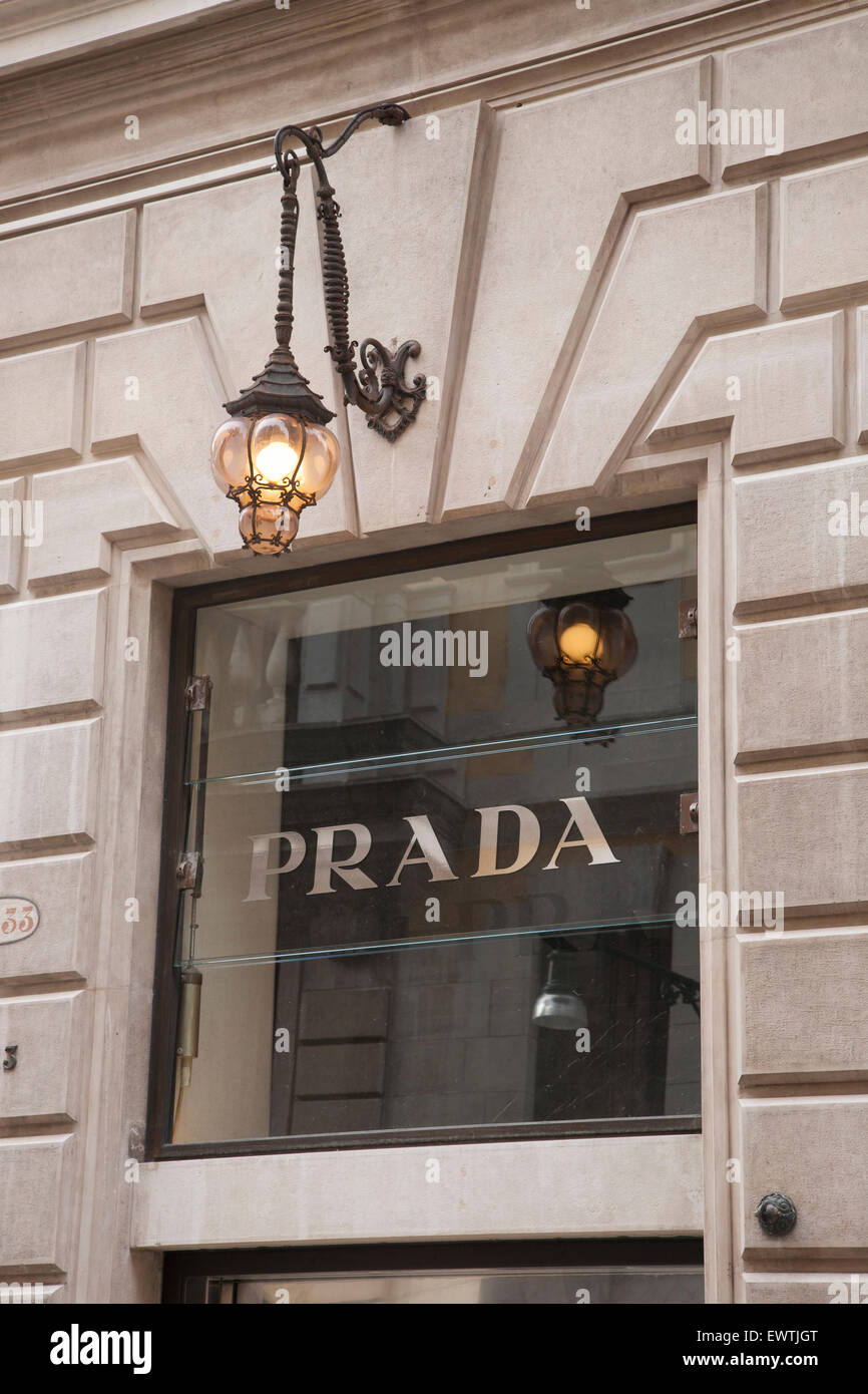Prada Shop Window and Facade, Venice; Italy Stock Photo - Alamy