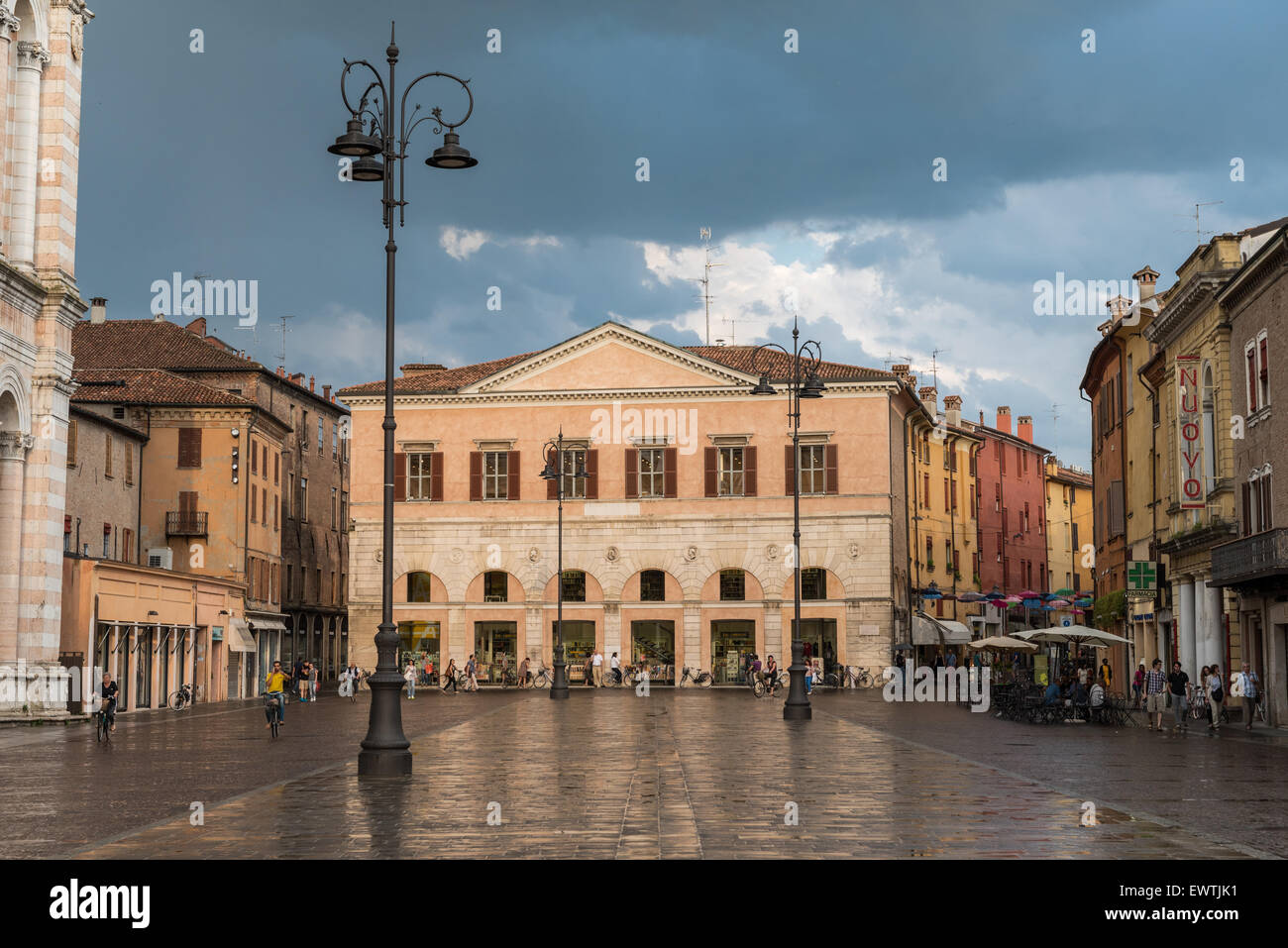 Main plaza in the downtown of Ferrara city Stock Photo - Alamy