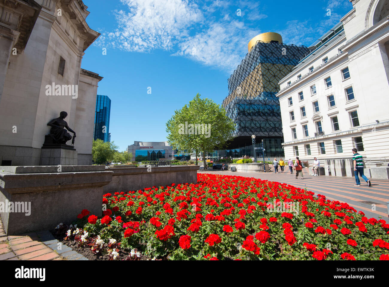 Centenary Square in Birmingham City, West Midlands England UK Stock ...