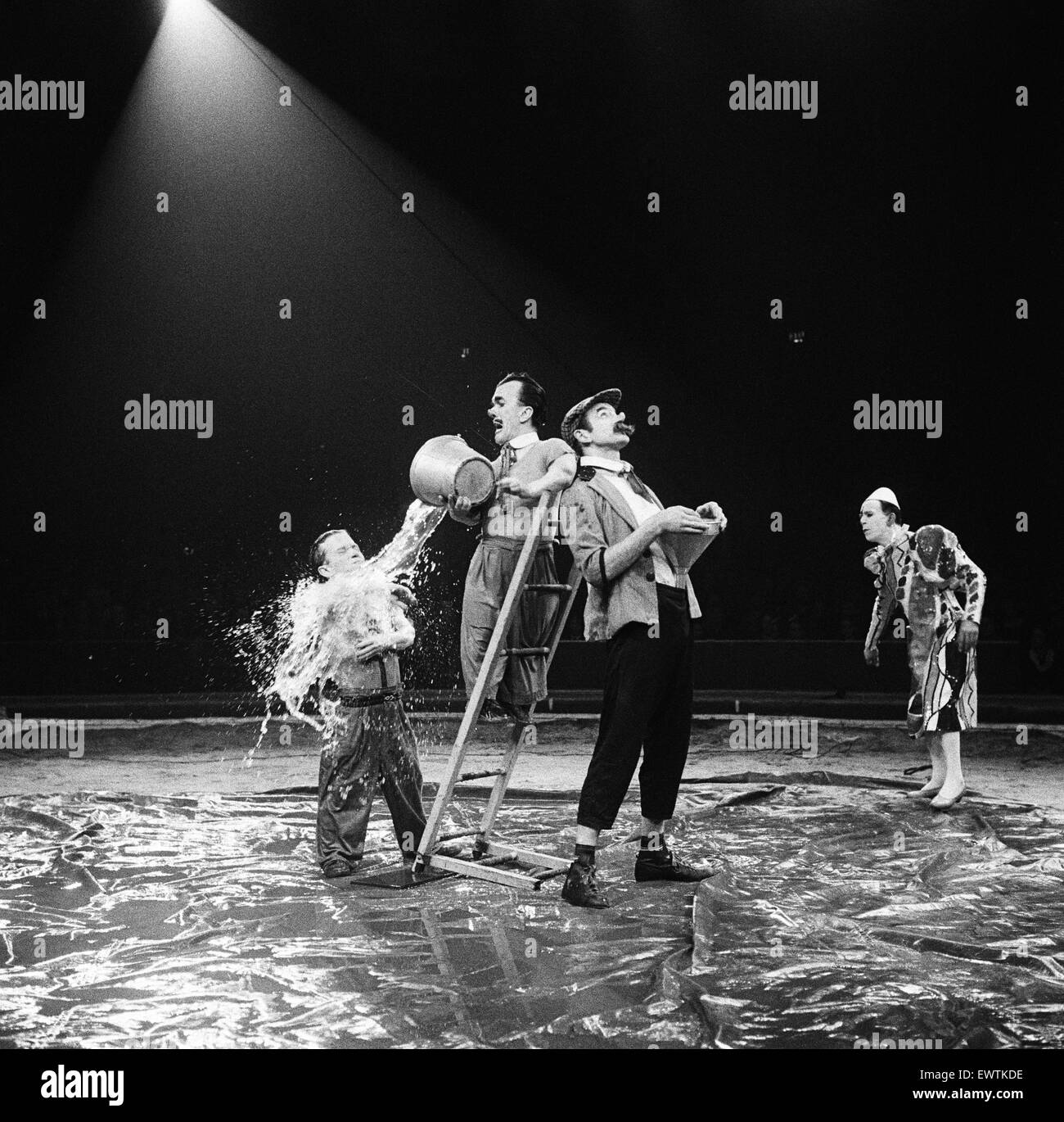 Circus Clowns Performing