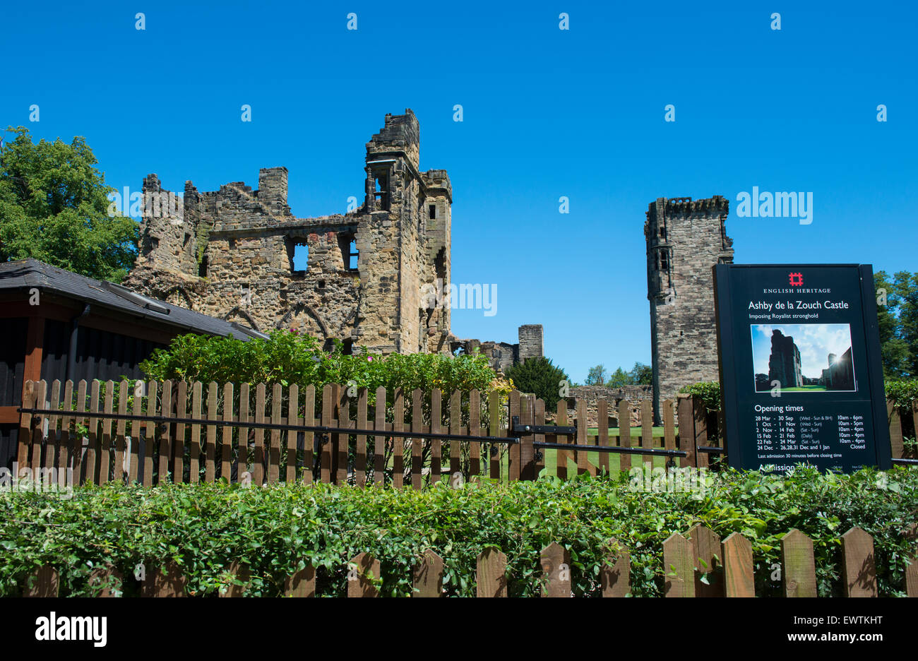 Ashby Castle, Ashby de La Zouch Leicestershire, England UK Stock Photo ...