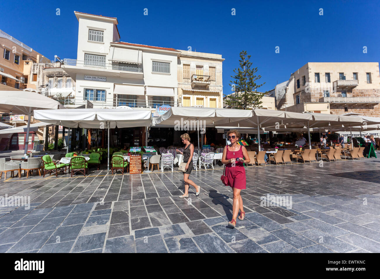 Chania old port hi-res stock photography and images - Alamy