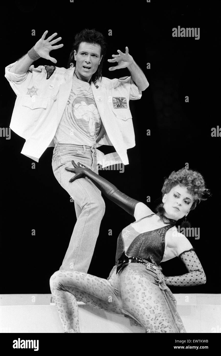 Cliff Richard and the cast of the musical 'Time' attend a photocall ...