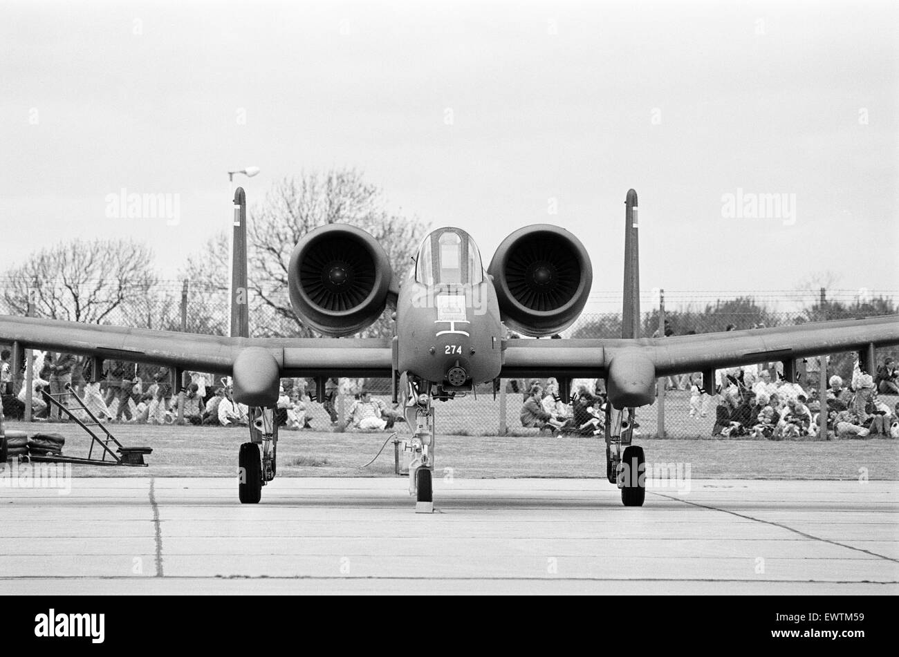 A Fairchilds A10 tank buster seen here at the Tees Valley Airshow ...