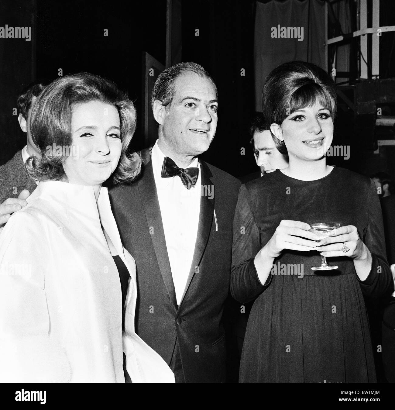 Barbra Streisand, Champagne reception, after West End premiere of Funny ...