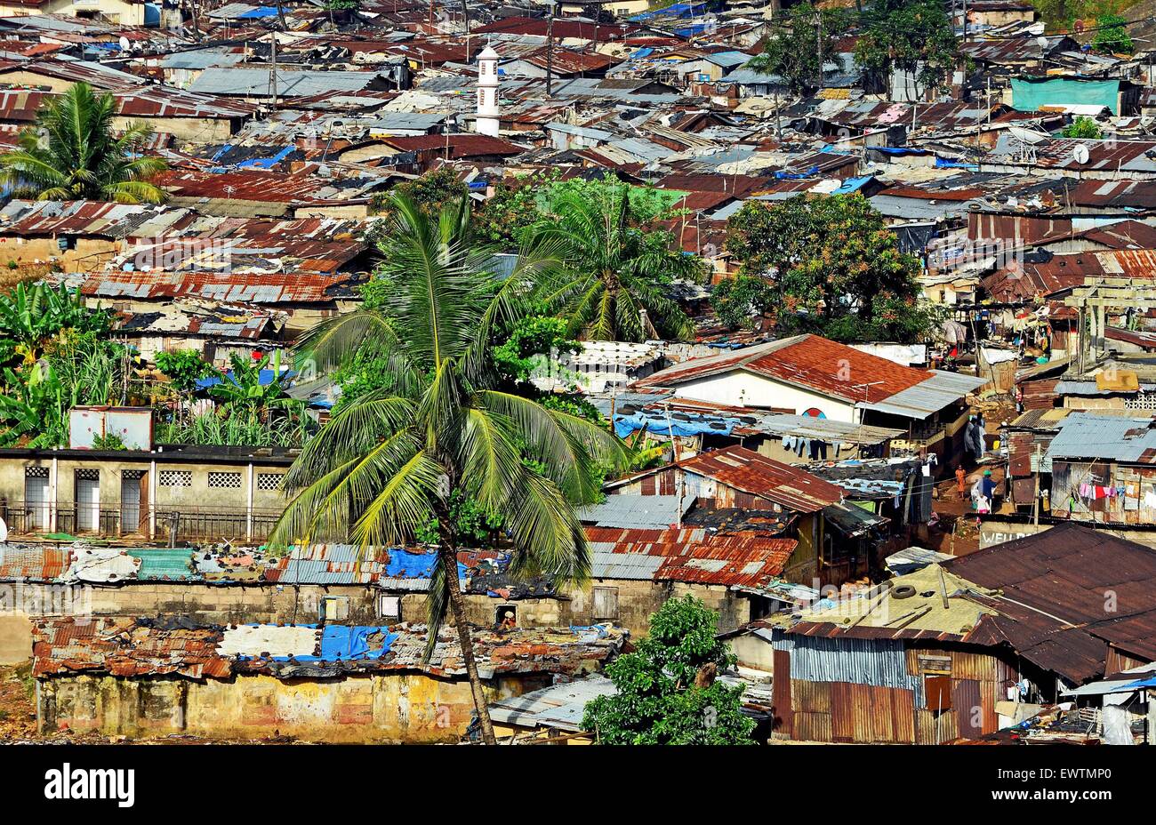 Kroo Bay, Freetown. Sierra Leone Stock Photo - Alamy