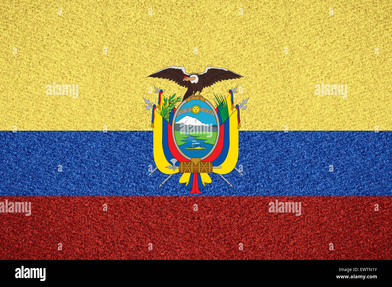 flag of Ecuador or Ecuadorian symbol on abstract background Stock Photo ...