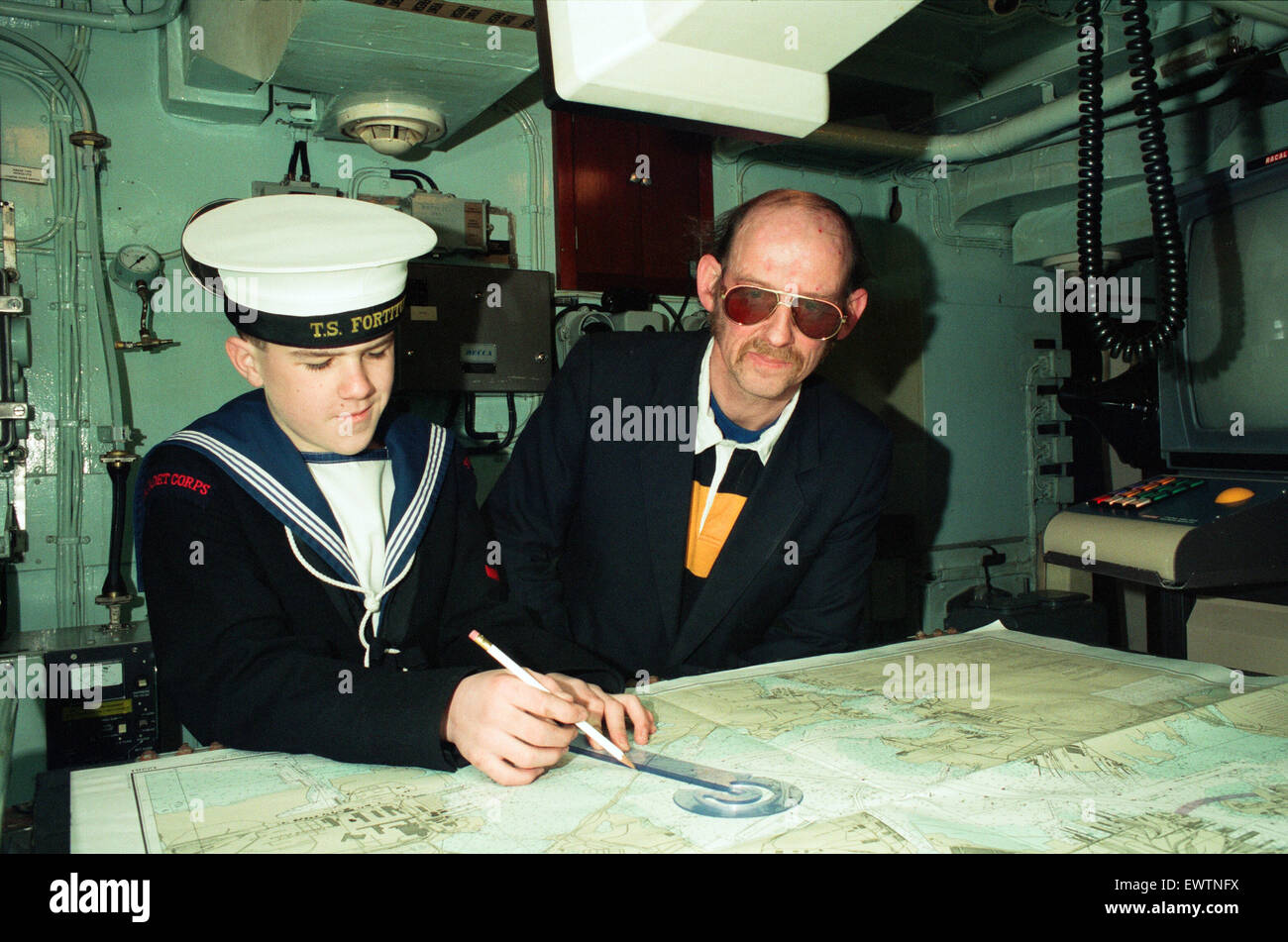 HMS Kellington, berthed at Stockton Quayside is now open to the public ...